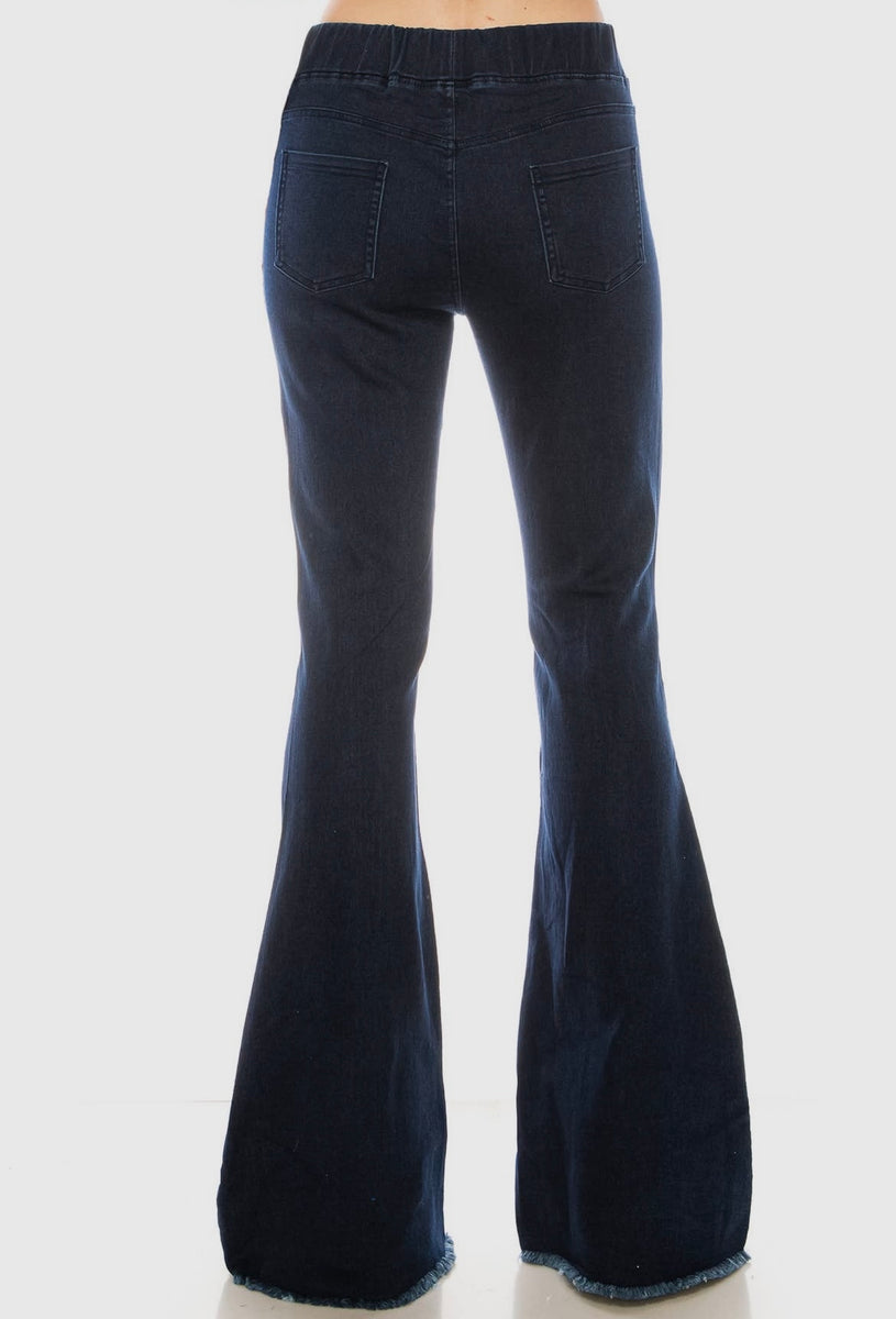 Raw Denim Flare Jeggings – ShopTheBerryPatchBoutique